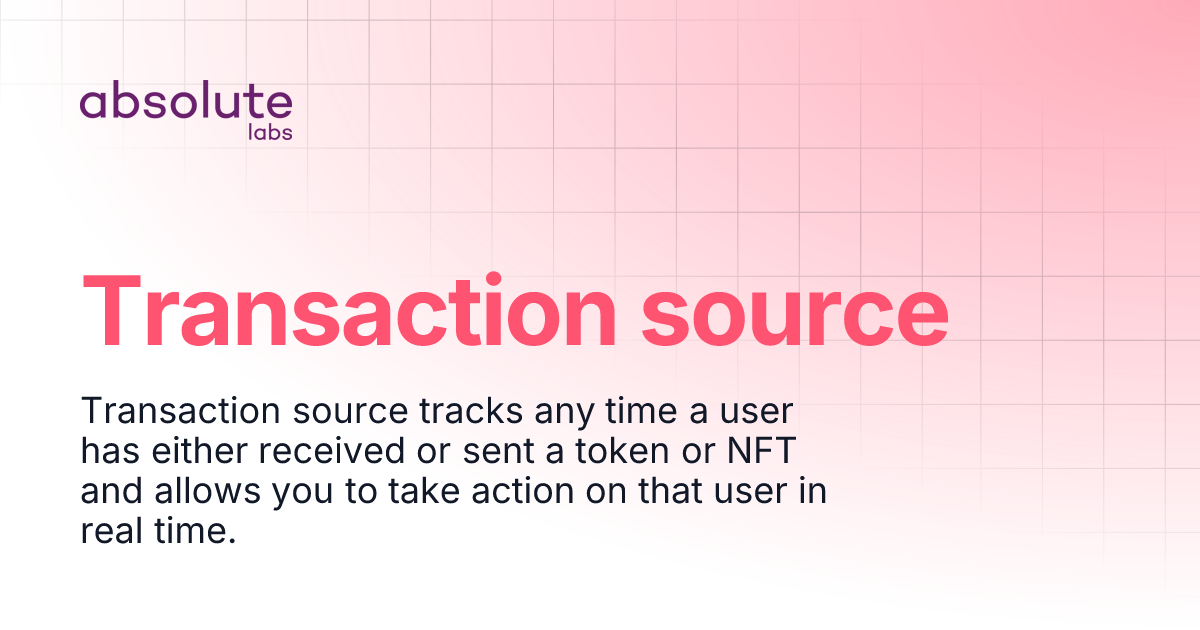 Transaction source | Absolute Labs