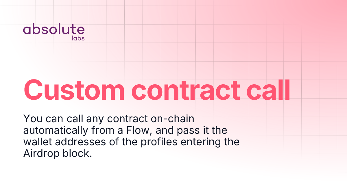 Custom contract call | Absolute Labs